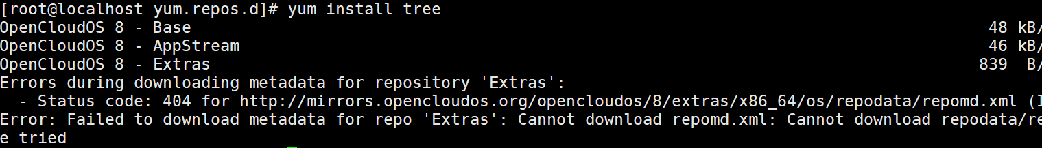 OpenCloudOS 8.5 LTS安装后镜像源的问题 - 吴昊博客