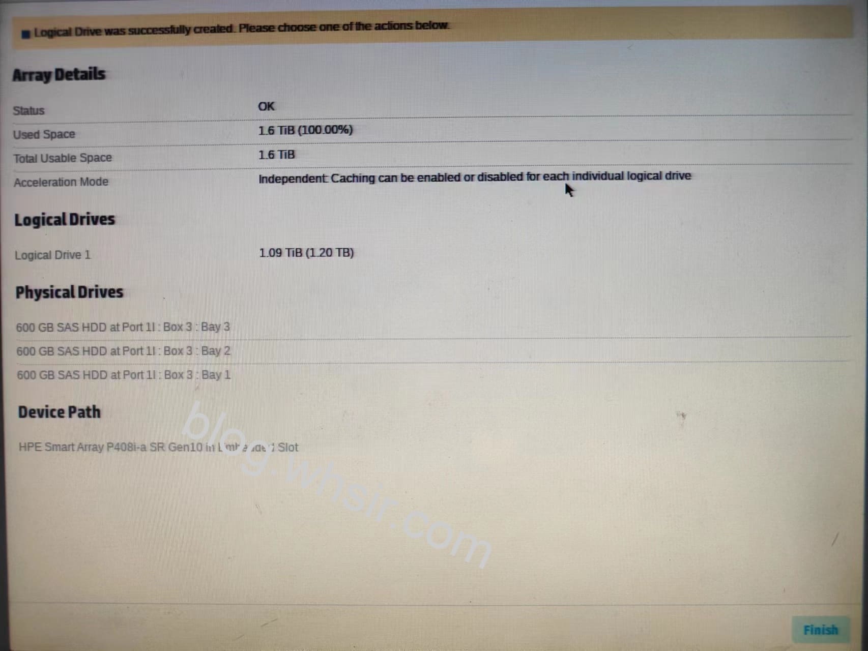 HPE DL380 Gen10 P408i-a创建RAID（方法一） - 吴昊博客