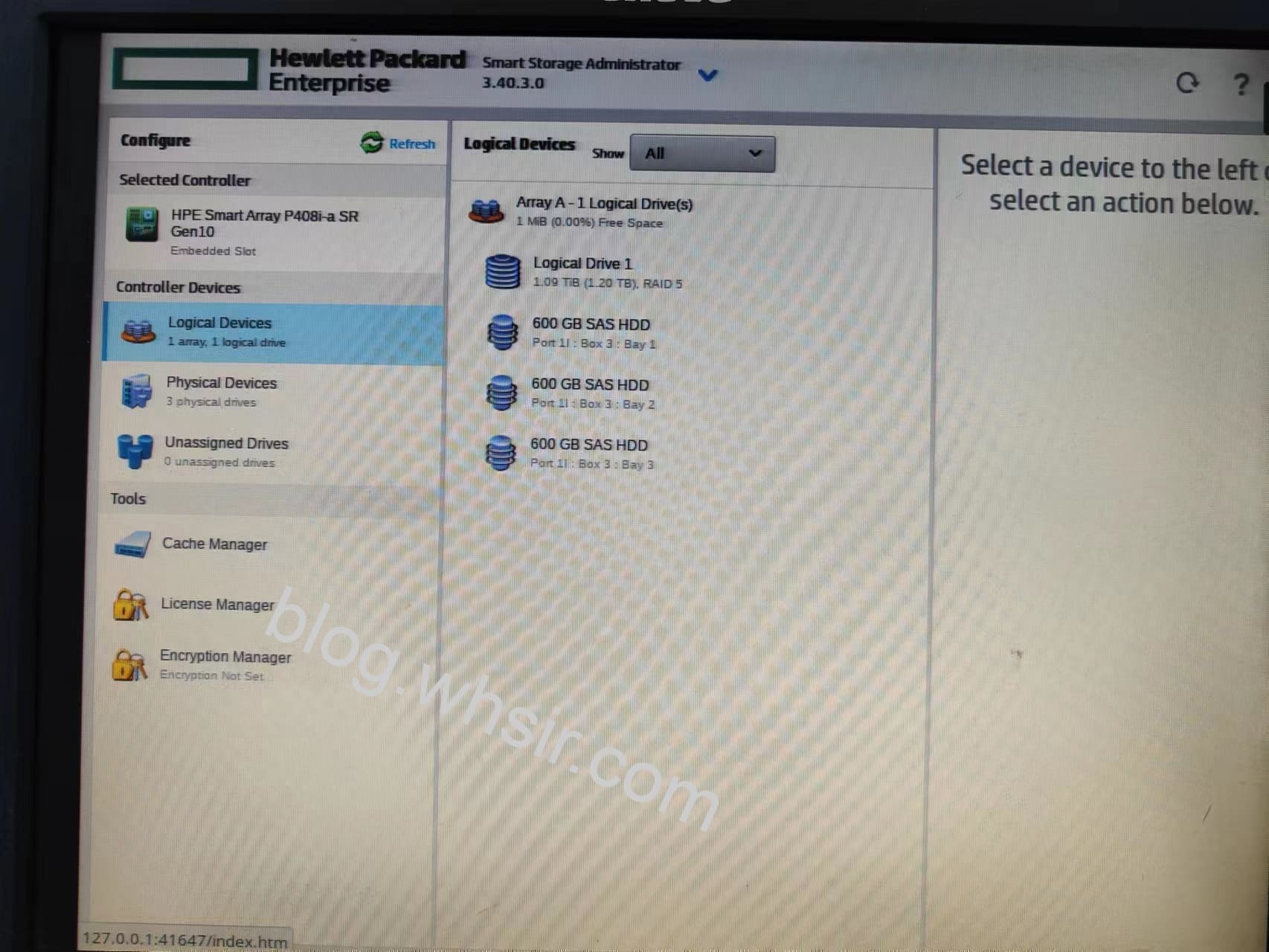 HPE DL380 Gen10 P408i-a创建RAID（方法一） - 吴昊博客