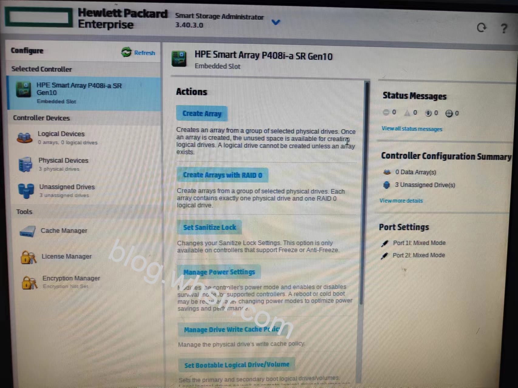 HPE DL380 Gen10 P408i-a创建RAID（方法一） - 吴昊博客