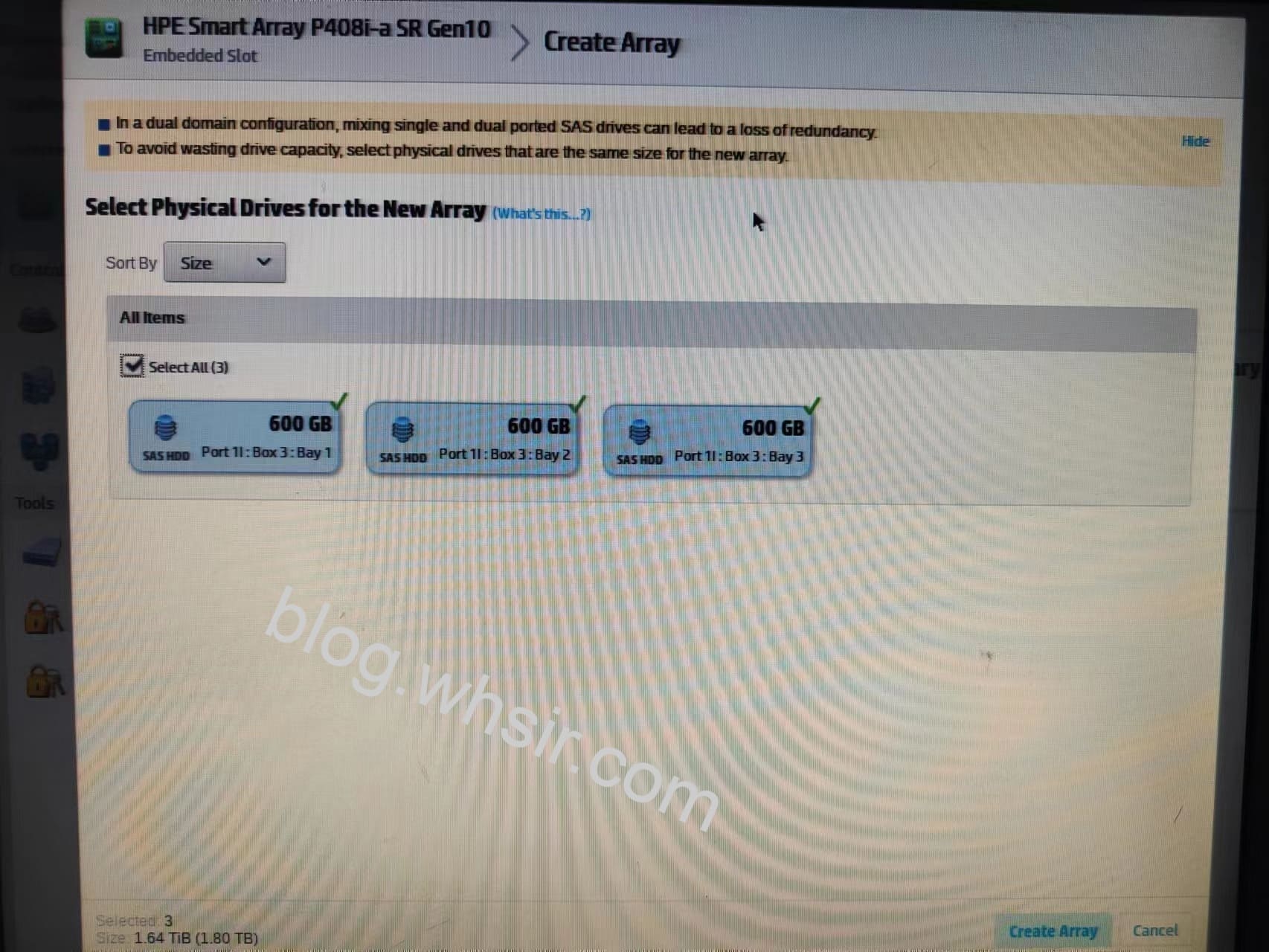 HPE DL380 Gen10 P408i-a创建RAID（方法一） - 吴昊博客